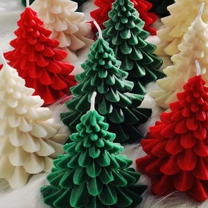 Cute Christmas Trees Candles /customisable Scented Candles/ Tree Shaped ...