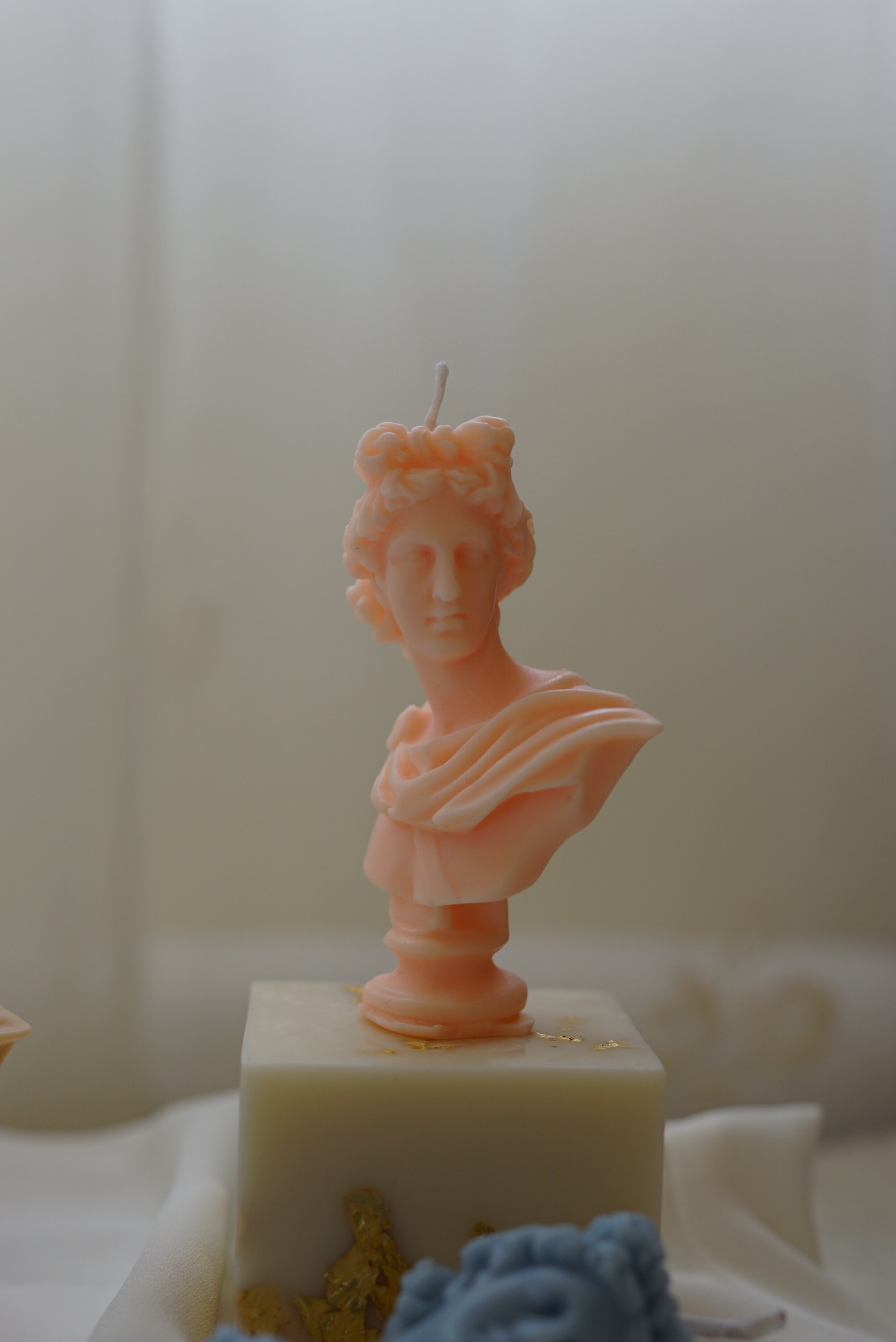 The Apollo Head Candle Ancient Greek God Bust Soy Wax | Etsy