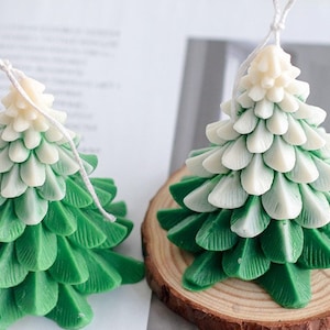 Cute Christmas Trees Candles /customisable Scented Candles/ Tree Shaped ...