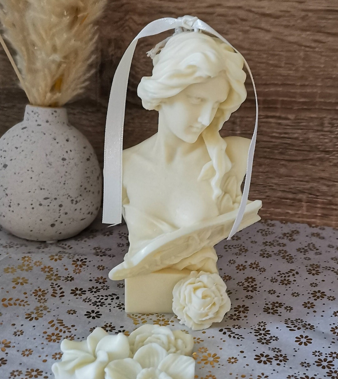 Greek Female Bust Decor Candle/ancient Female Bust/wedding Gift - Etsy
