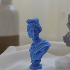 The Apollo Head Candle Ancient Greek God Bust Soy Wax Candle/vegan ...