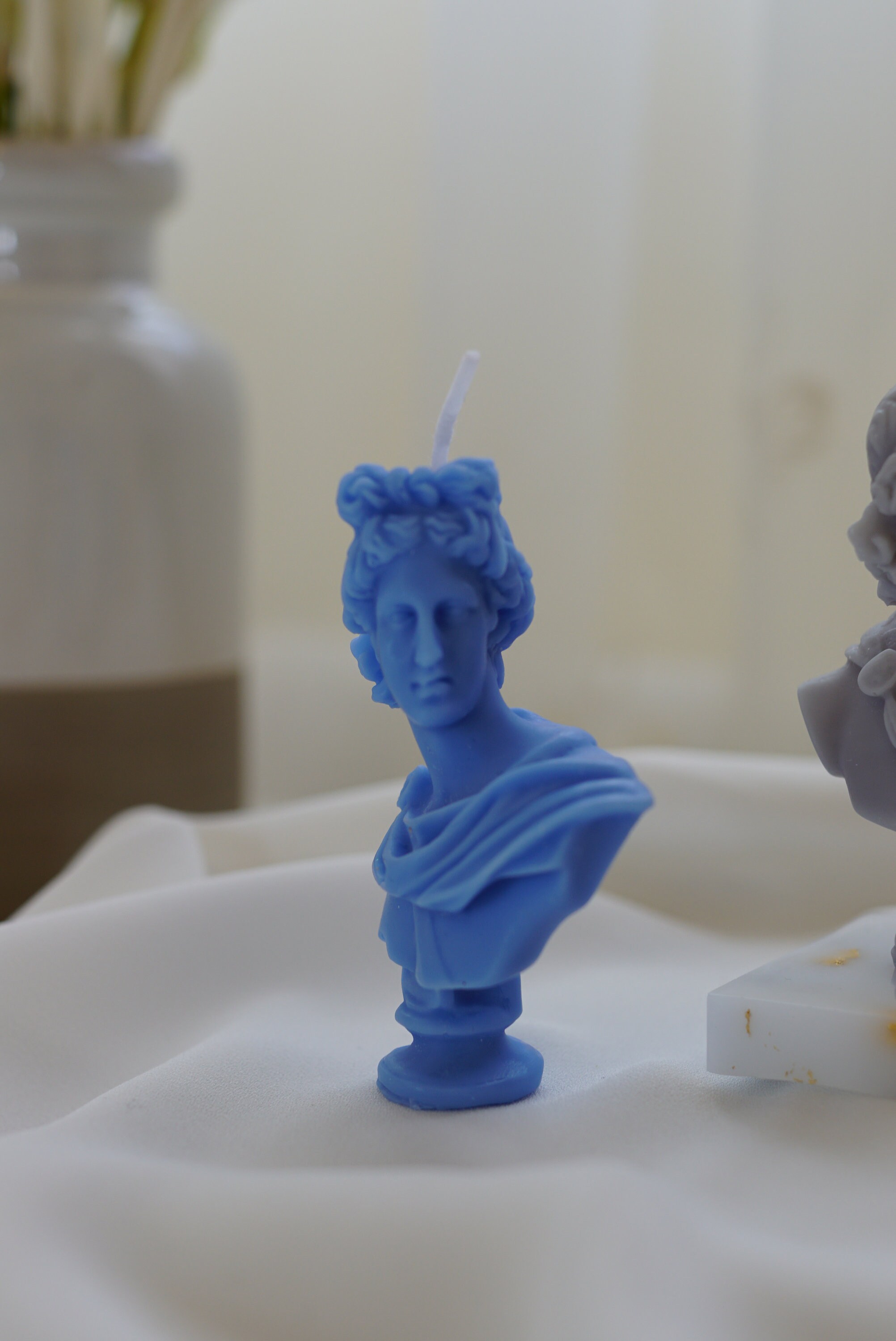 The Apollo Head Candle Ancient Greek God Bust Soy Wax | Etsy