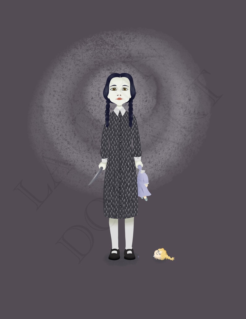 Wednesday, Addams, Family, Halloween Decor - Etsy