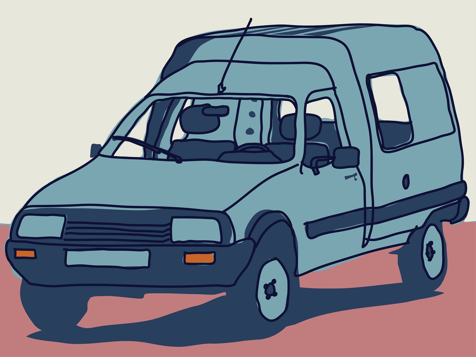 Citroen C15 printed on matte white paper gift illustration | Etsy