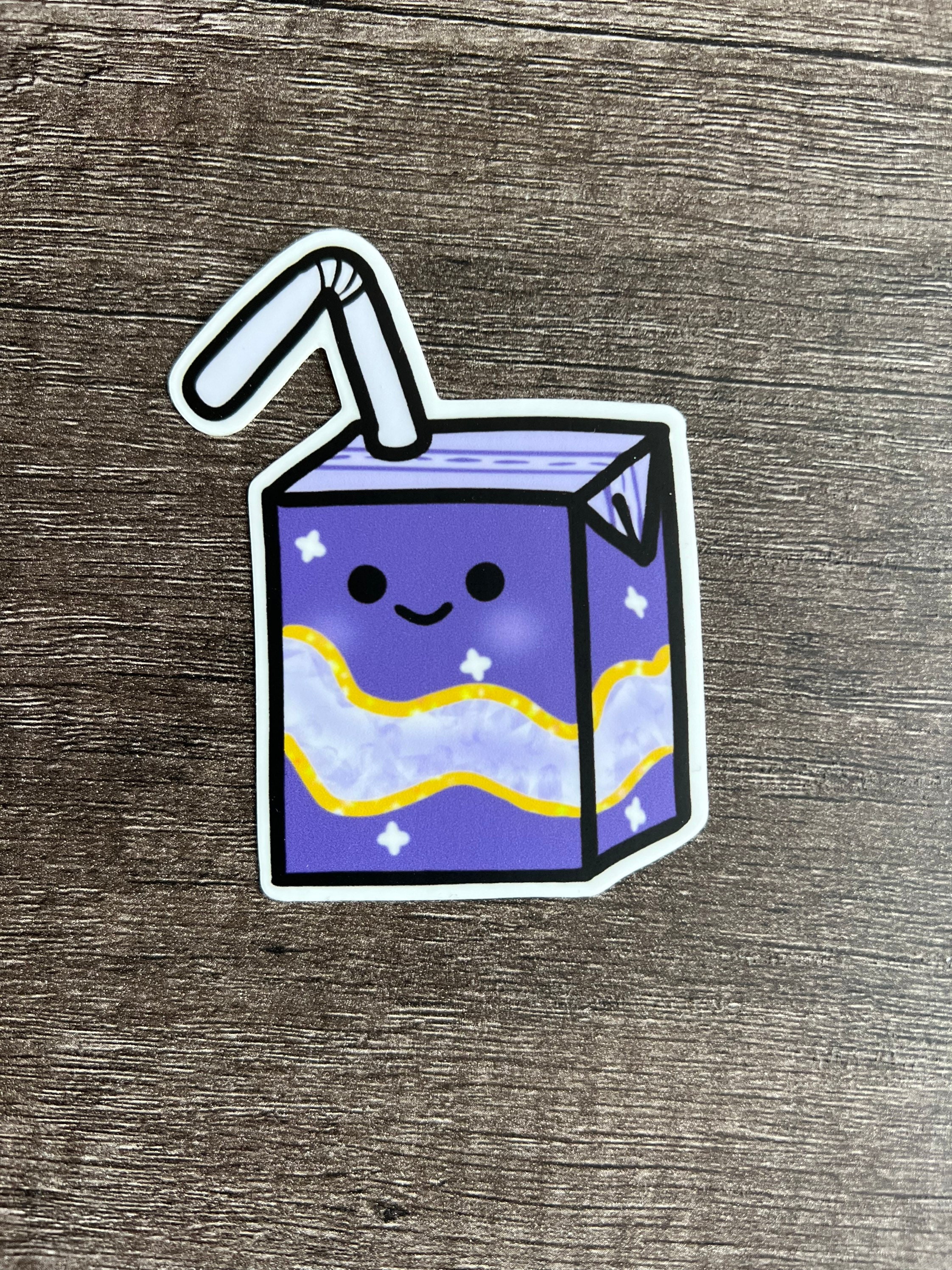 Juice Box - Sticker - Weatherproof - Vinyl - Amethyst - Etsy