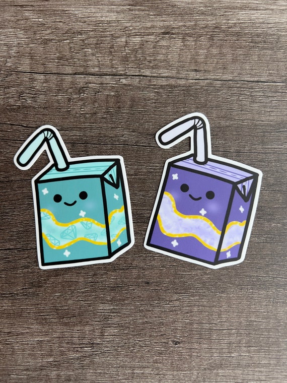 Juice Boxes Sticker Weatherproof Vinyl Amethyst | Etsy