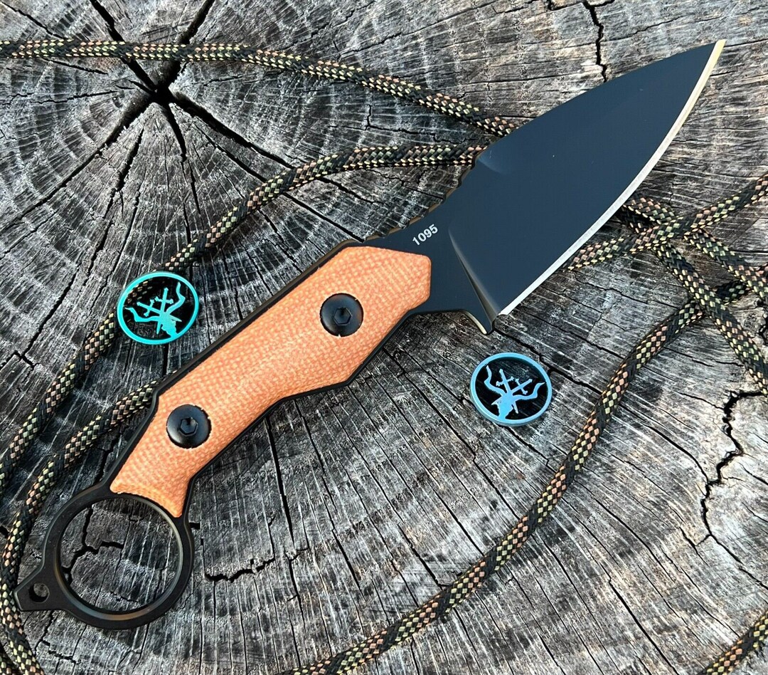 Tactical Survival Defensive Hunting Camping EDC Fixed Blade Knife 1095 ...