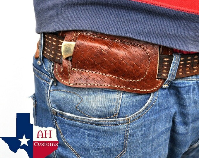 Buck 110 Quick Draw Knife Sheath Black With Nickel Plated Studs - Etsy