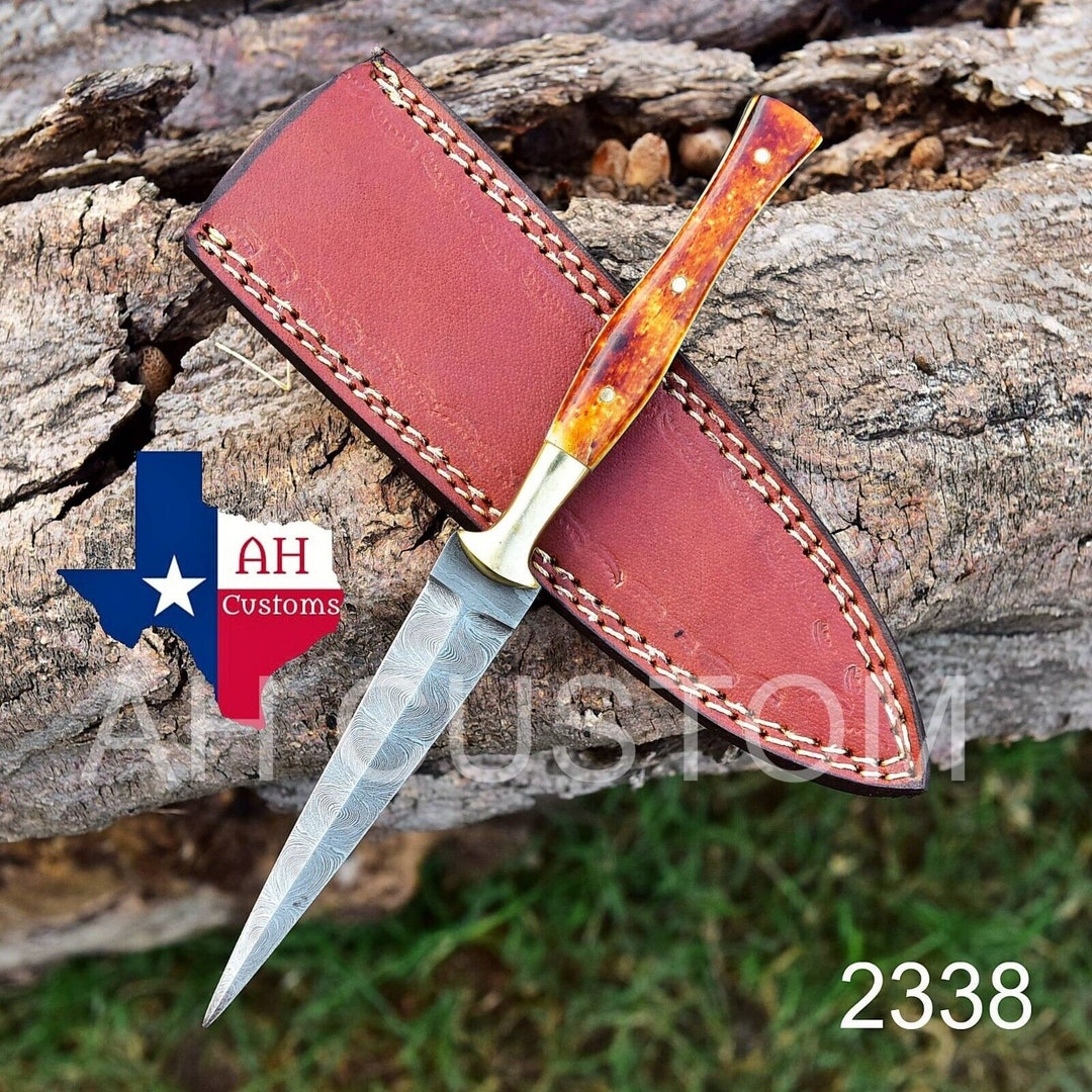 Hand Forged Fixed Blade Dagger Throwing Knife Boot Knife Tactical Blade ...