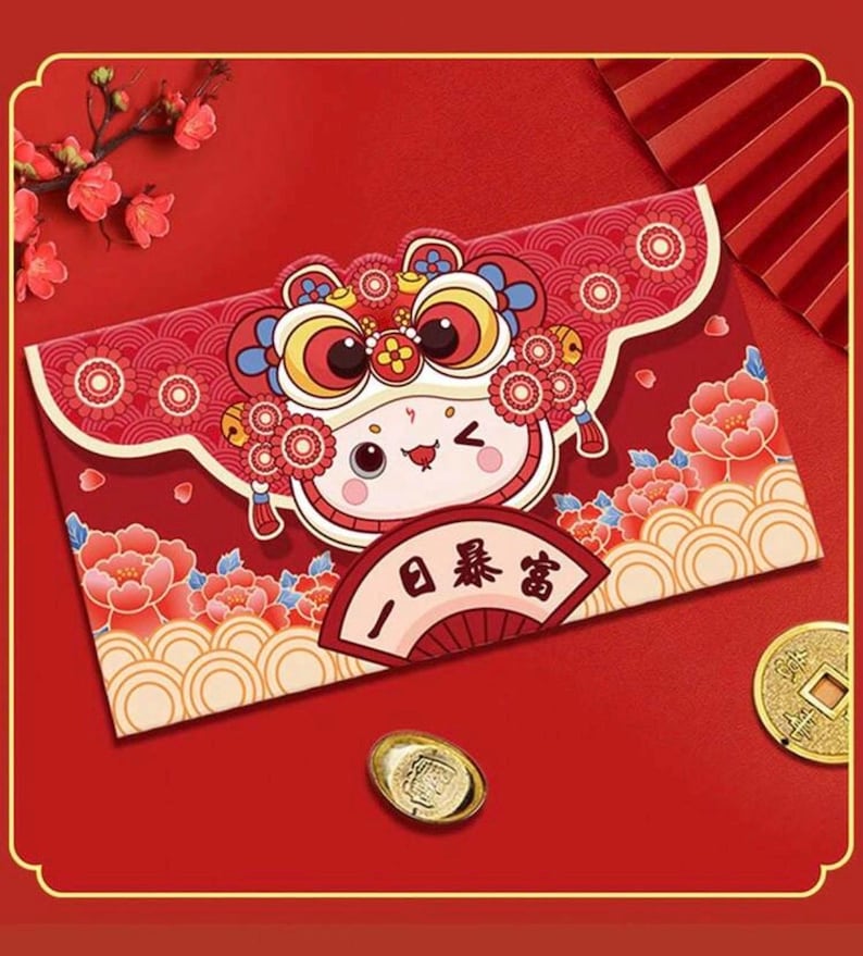 Lunar Year Envelopes 2025, Year of Snake Red Envelopes, Chinese New ...