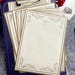 Letter Writing Paper Set With Gold Details,enchanted Magical Letter ...