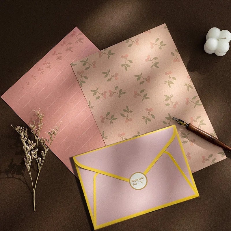 Letter Writing With Envelopes, Letter Writing Stationery Set,aesthetic ...
