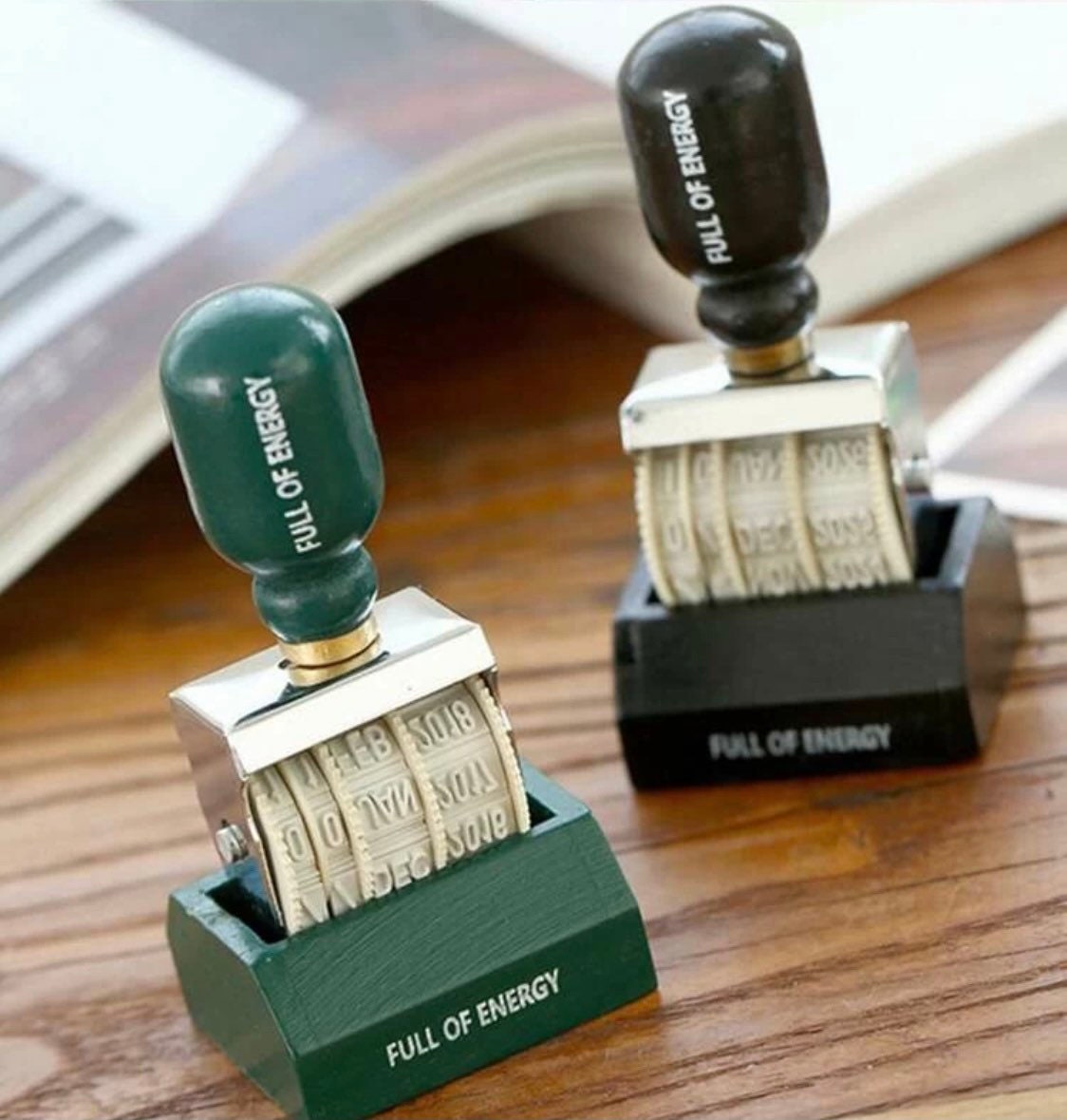 Vintage Wooden Date Stamp retro wooden date stamp | Etsy