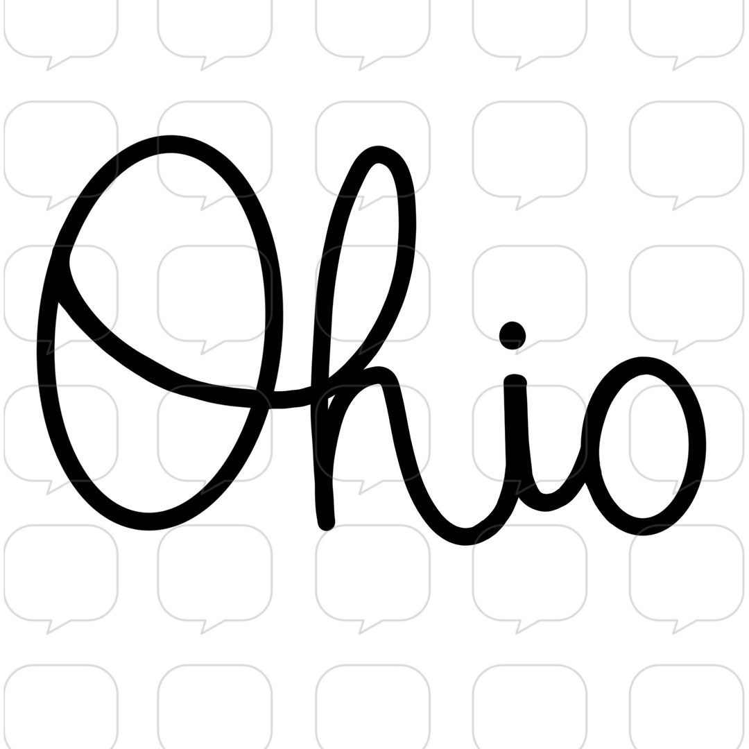 Ohio - PNG Sublimation Transfer - Etsy