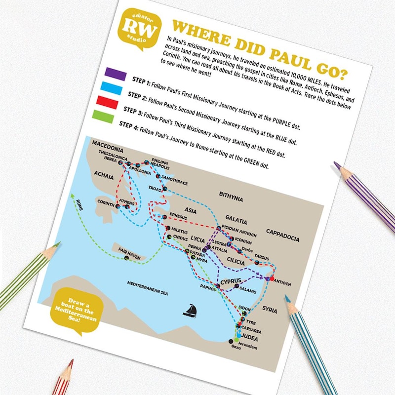 Printable Map of Paul - Etsy