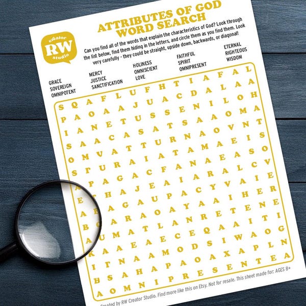 Attributes of God - Etsy