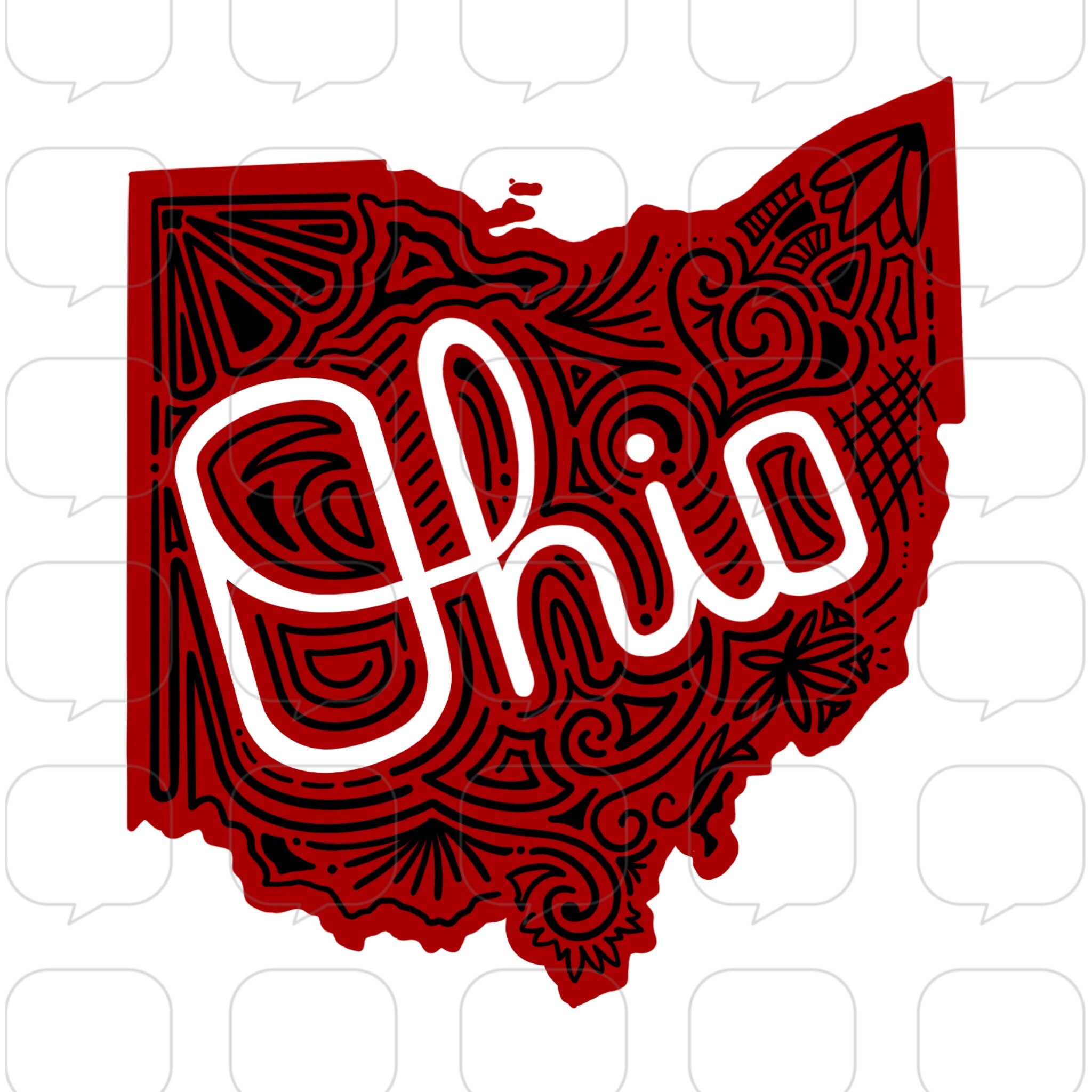 Ohio State Map - Ohio Script - PNG Sublimation Transfer - Etsy