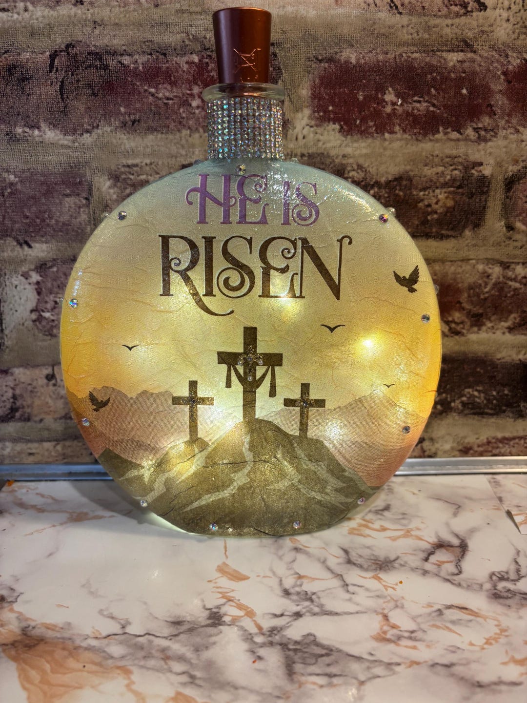He is Risen Jar Light,"he is Risen" Light Jar, Lighted Accents, "he is ...
