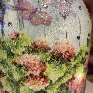 Flower Lighted Decor, Flower Mason Jar With Easy On/off Light, Flower ...