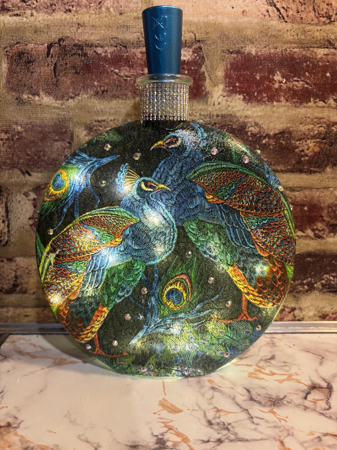 Peacock Lighted Decor, Peacock Lighted Accents, Peacock Light up Jar ...