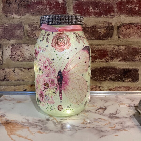 Butterfly Mason Jar - Etsy