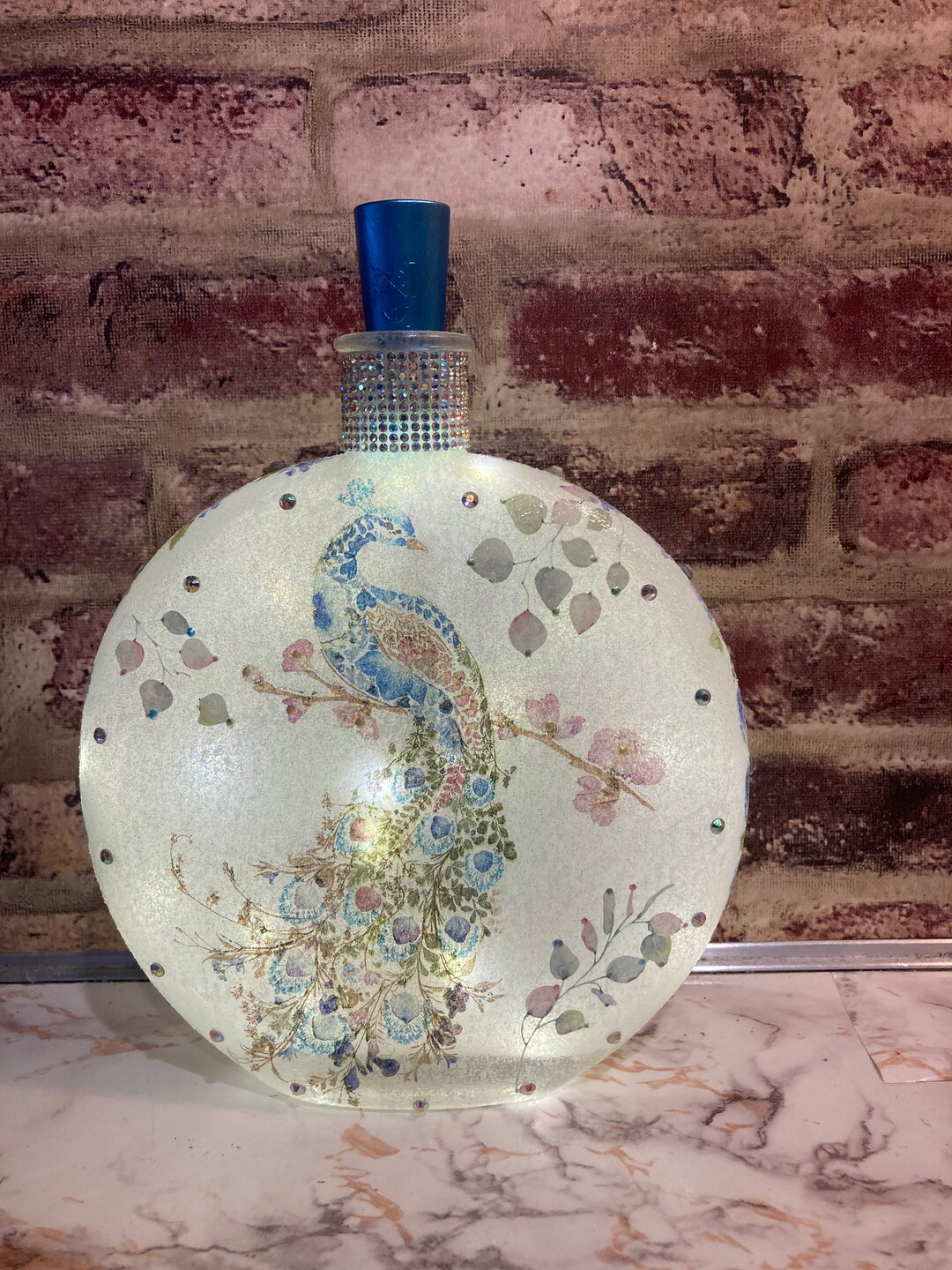 Pecock Lighted Decor, Peacock Oval Jar Light, Peacock Lighted Accents ...