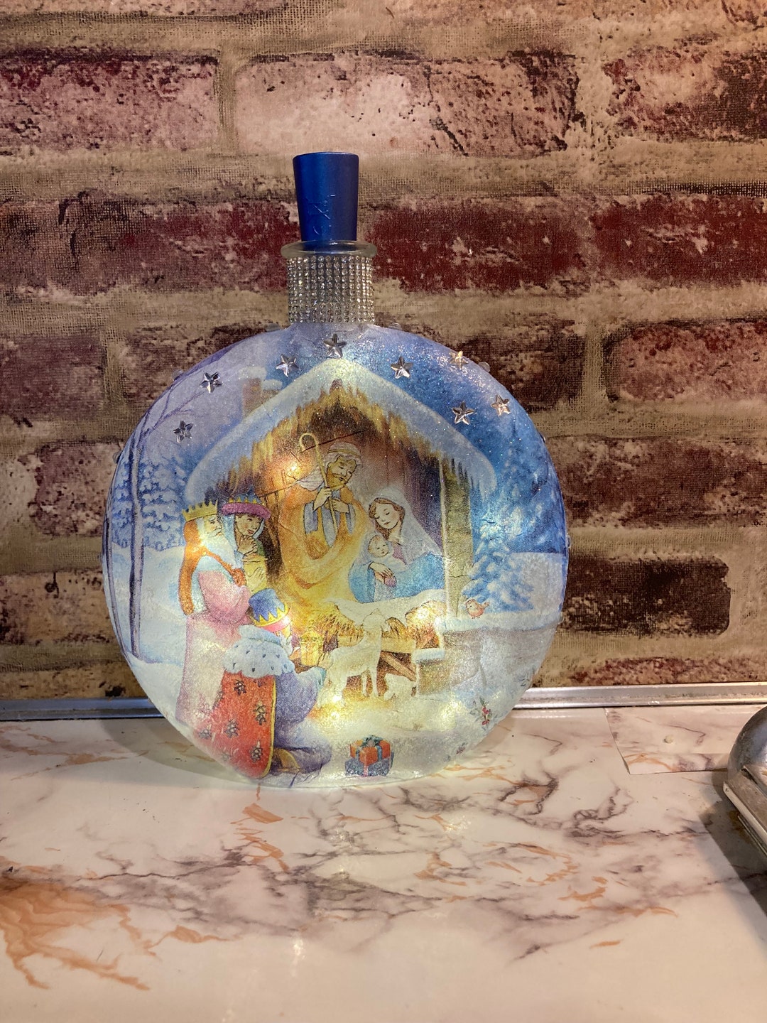 Nativity Jar Light Nativity Oval Jar Light Nativity Scene - Etsy