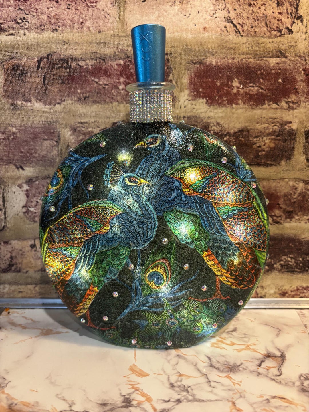 Peacock Lighted Decor, Peacock Lighted Accents, Peacock Light up Jar ...