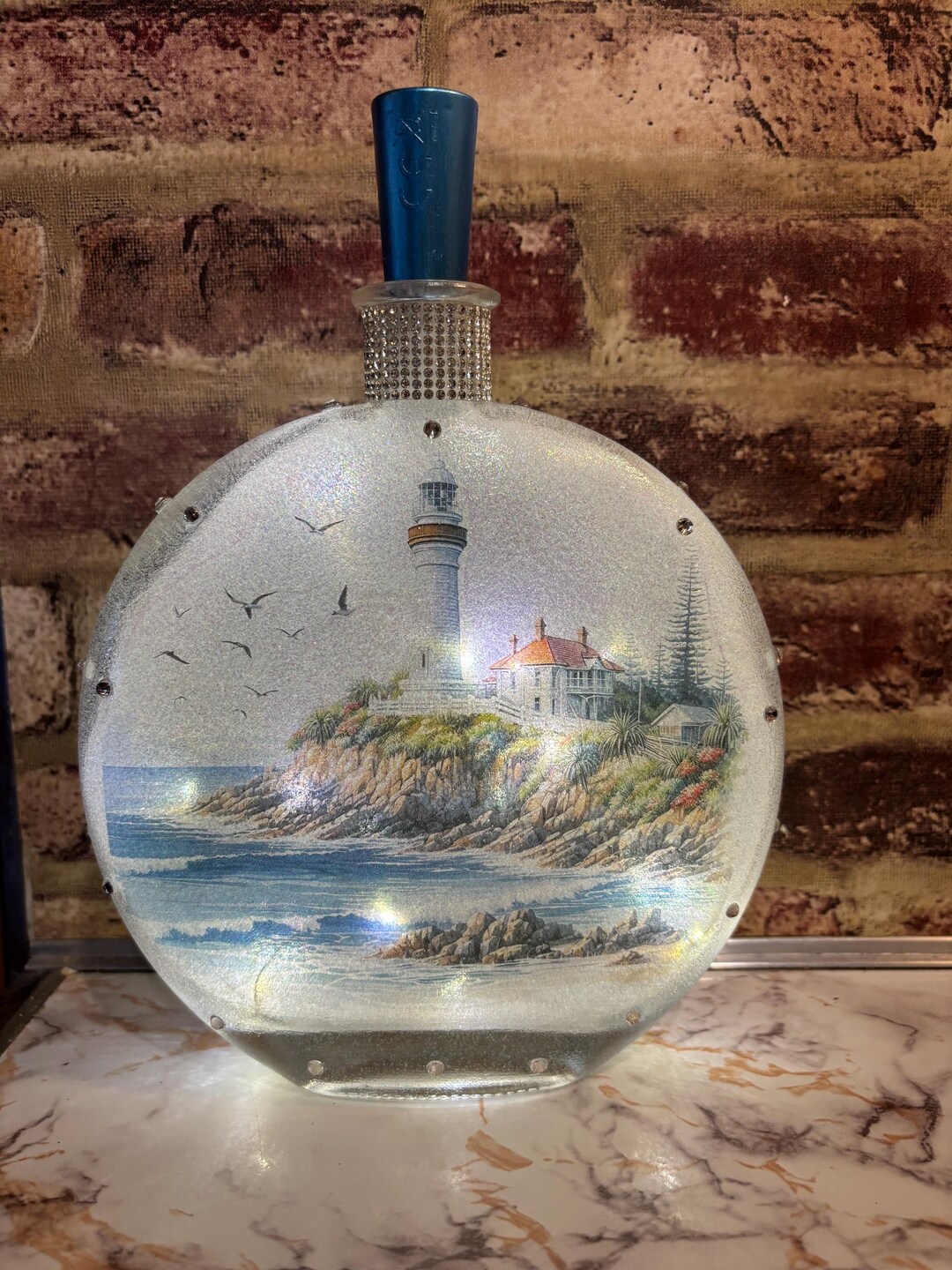 Lighthouse Lighted Decor, Lighthouse Oval Jar Light, Lighthouse Decor ...