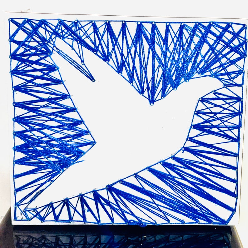 3D String Art Bird Flying Wall Art - Etsy