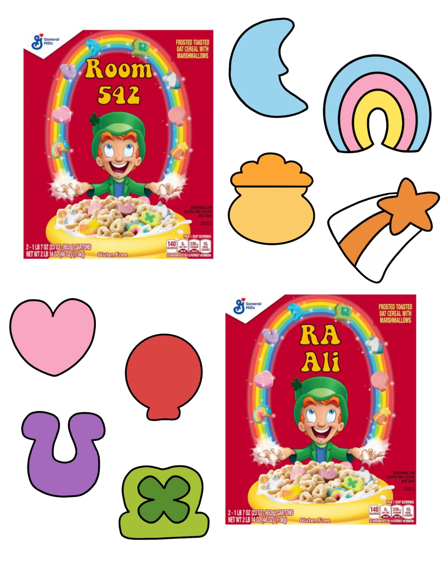 Lucky Charms Door Decs - Digital Download - Etsy