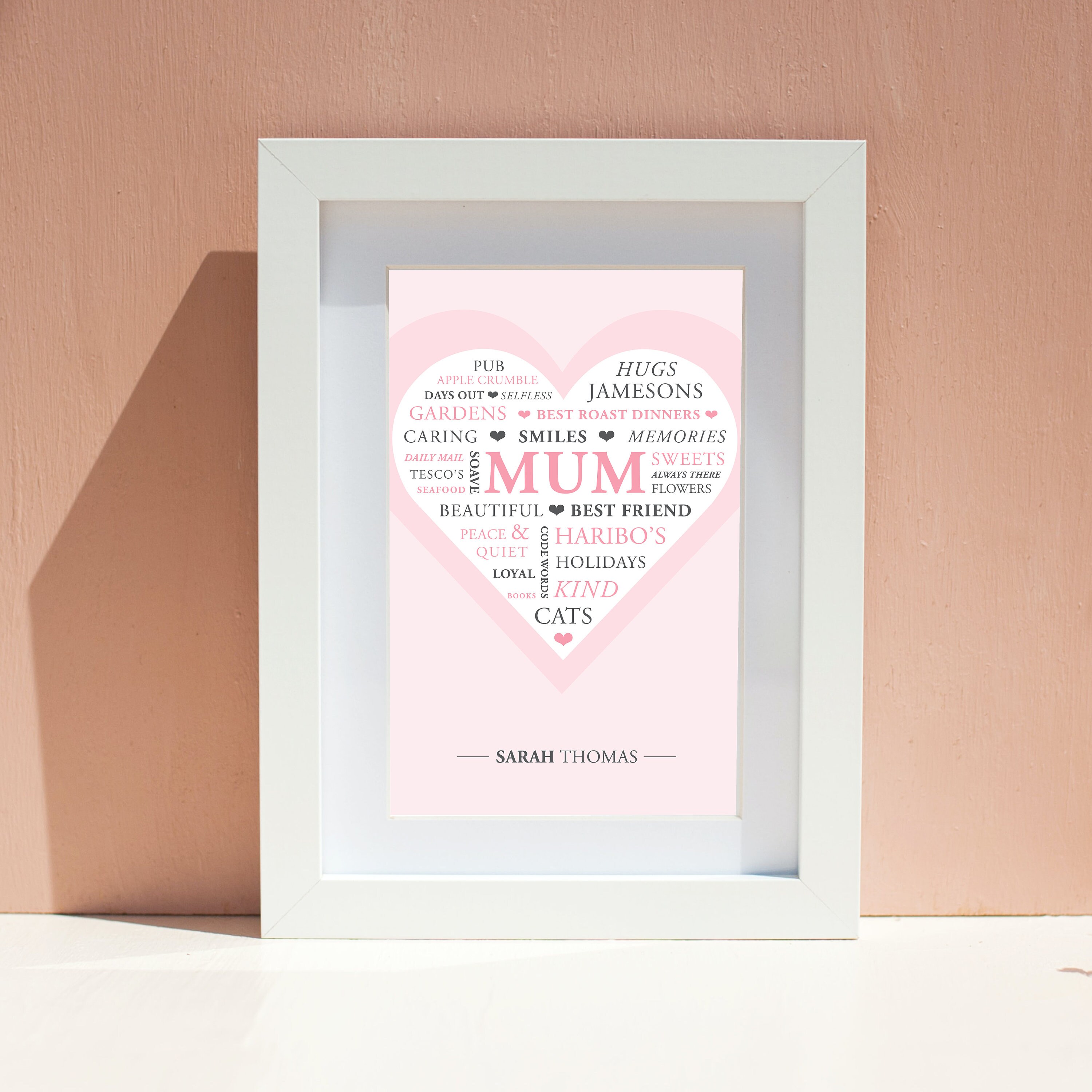 Heart Wordy Digital Art Download Personalised, Words, Wall Art, Gift ...
