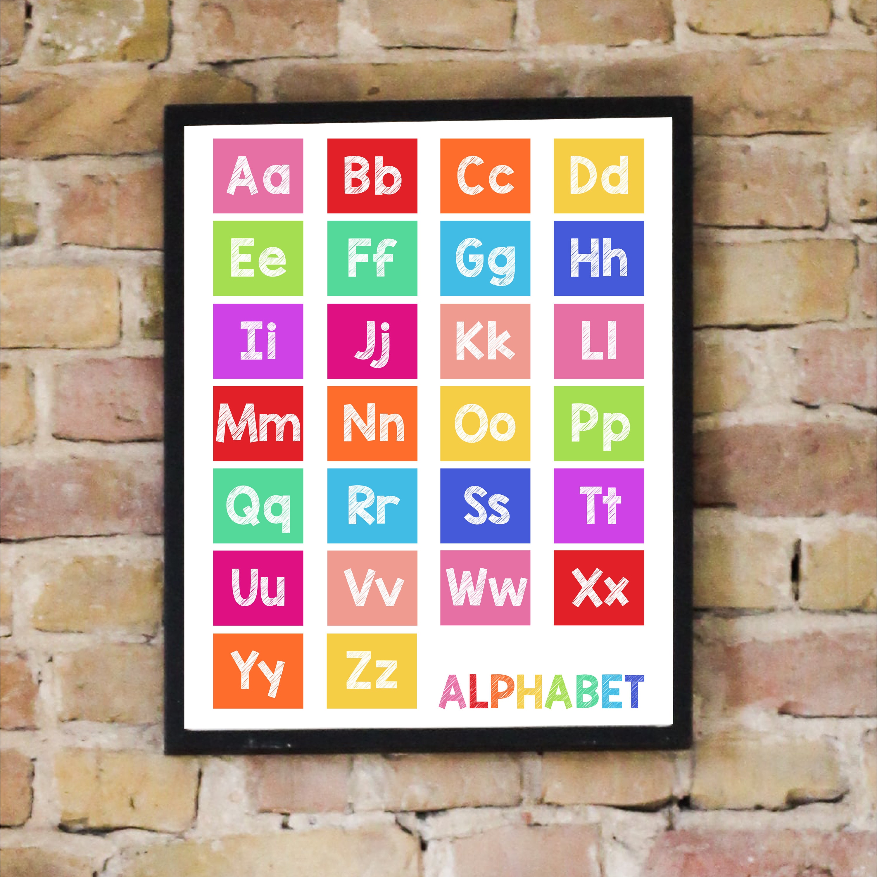Alphabet Digital Printable Download Child's Room, Nursery Decor, Home ...