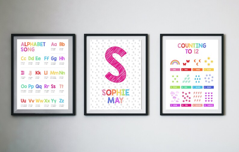 Counting to 12 Digital Printable Art Download Child's - Etsy