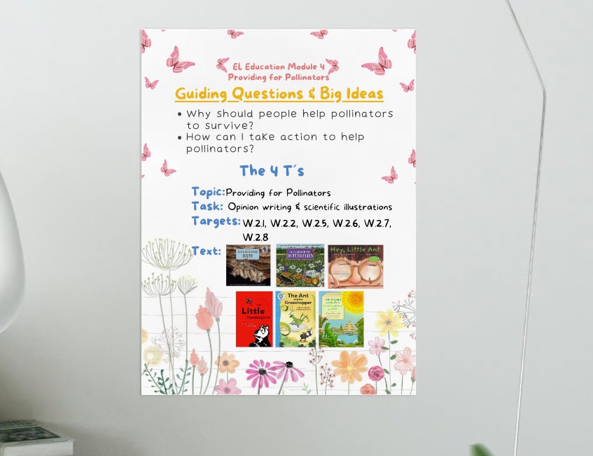 EL Education 2nd Grade Module 4 Digital Poster - Etsy