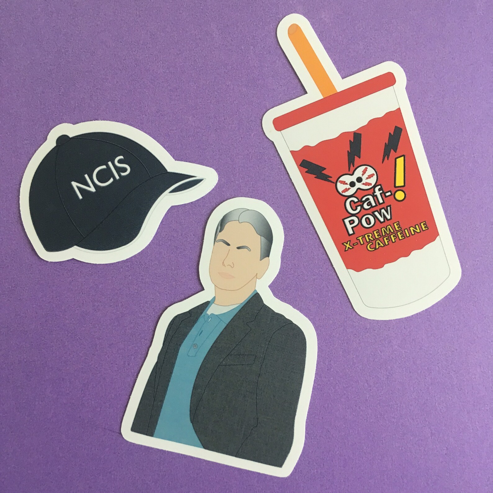 Set of 3 NCIS Crime Show Vinyl Sticker Decals | Etsy