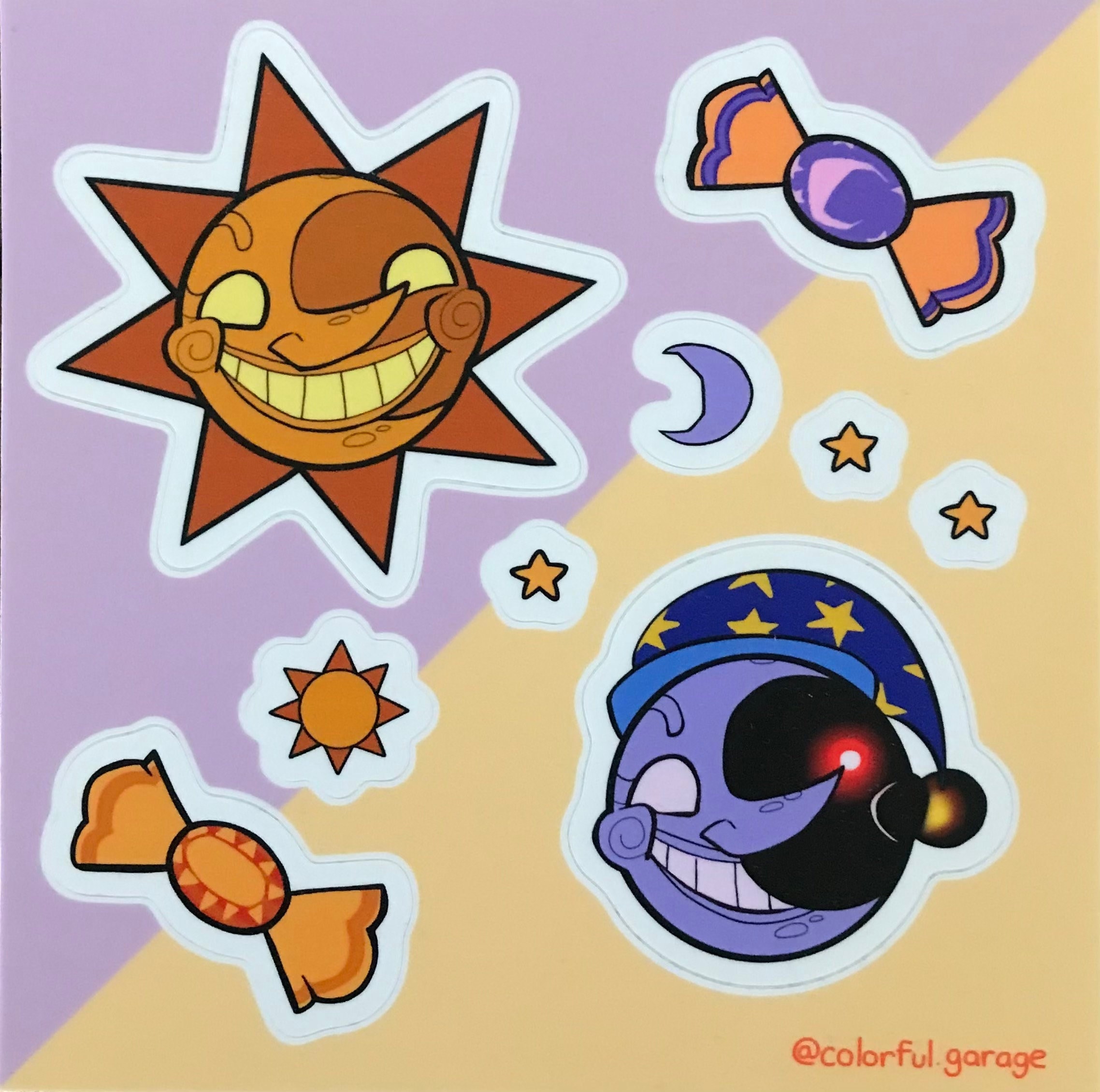 Sun and Moondrop Sticker Sheet - Etsy