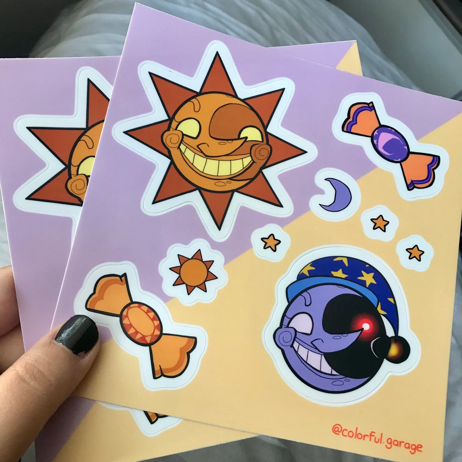 Sun and Moondrop Sticker Sheet - Etsy