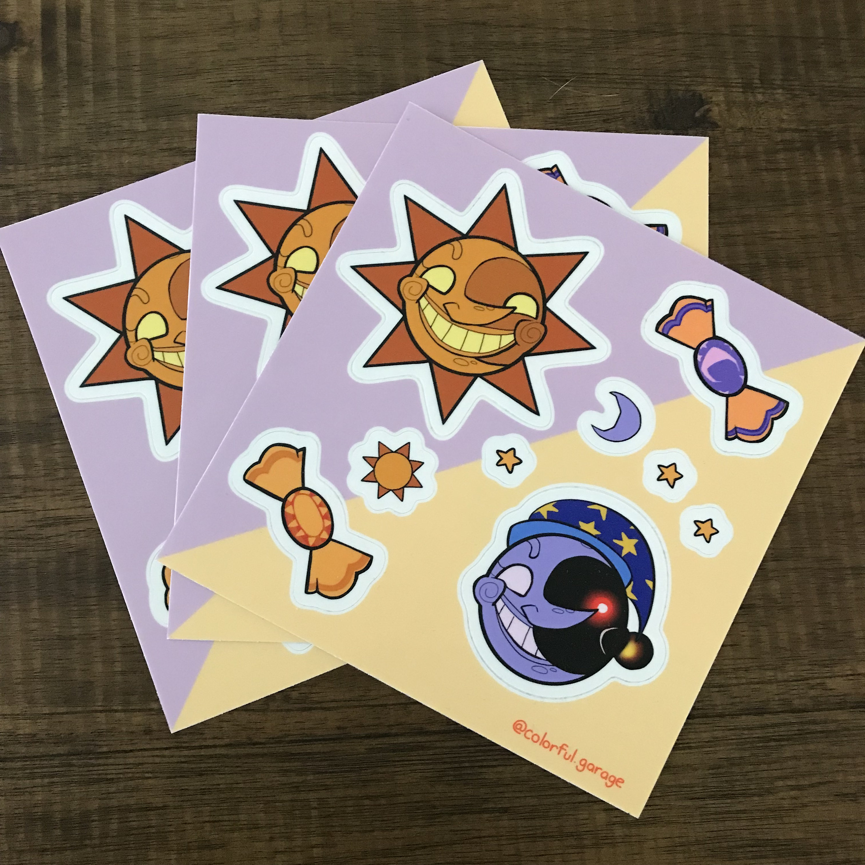 Sun and Moondrop Sticker Sheet - Etsy