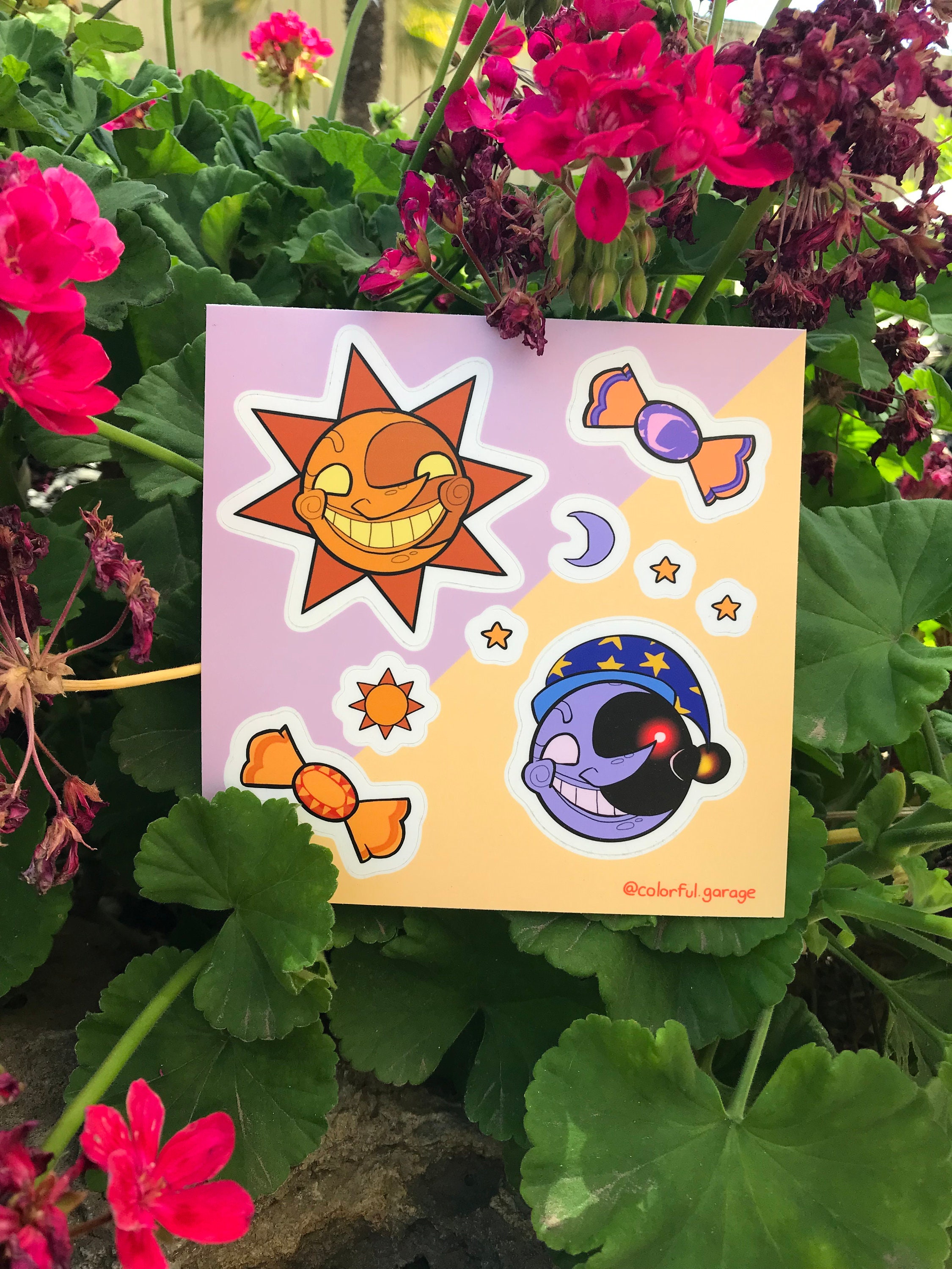 Sun and Moondrop Sticker Sheet - Etsy