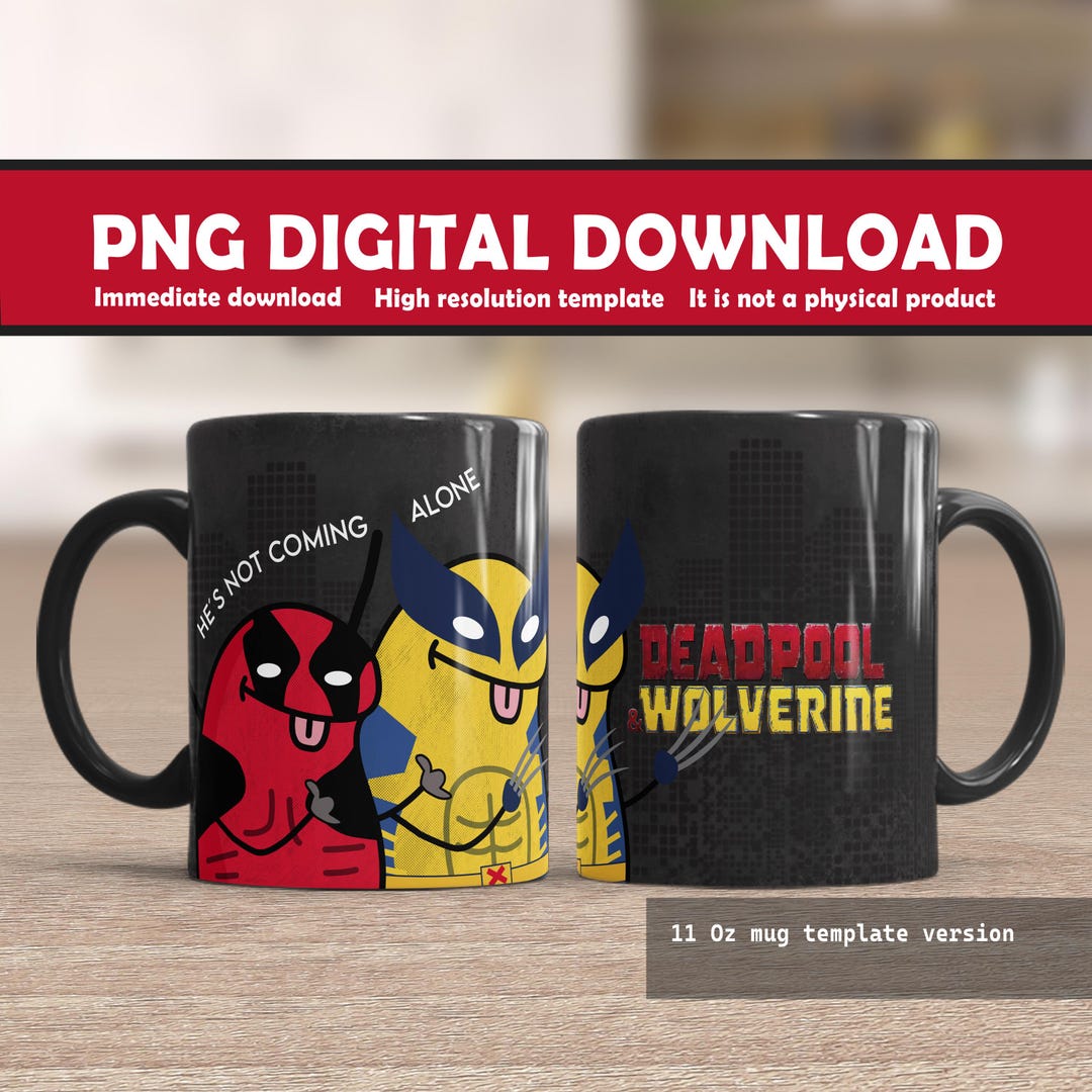Deadpool Wolverine Png, Deadpool Wolverine Mug, Deadpool and Wolverine ...