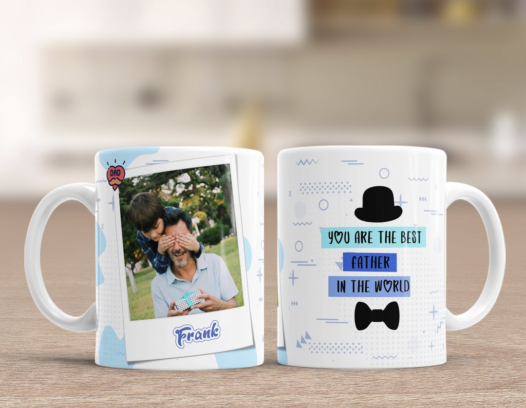 Father's Day Gift, Custom Photo Mug for Dad, Personalized Dad Mug, Add ...