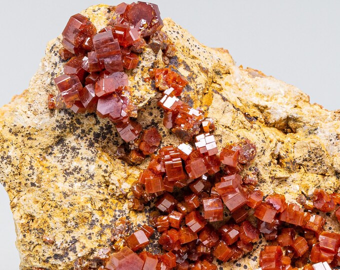 LARGE Red Vanadinite on Matrix From Morocco,crystal, Mineral,specimen ...