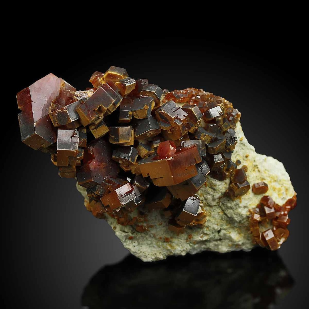 Phenomenal Red Blood Vanadinite Crystal on Matrix, Mibladen, Morroco V ...