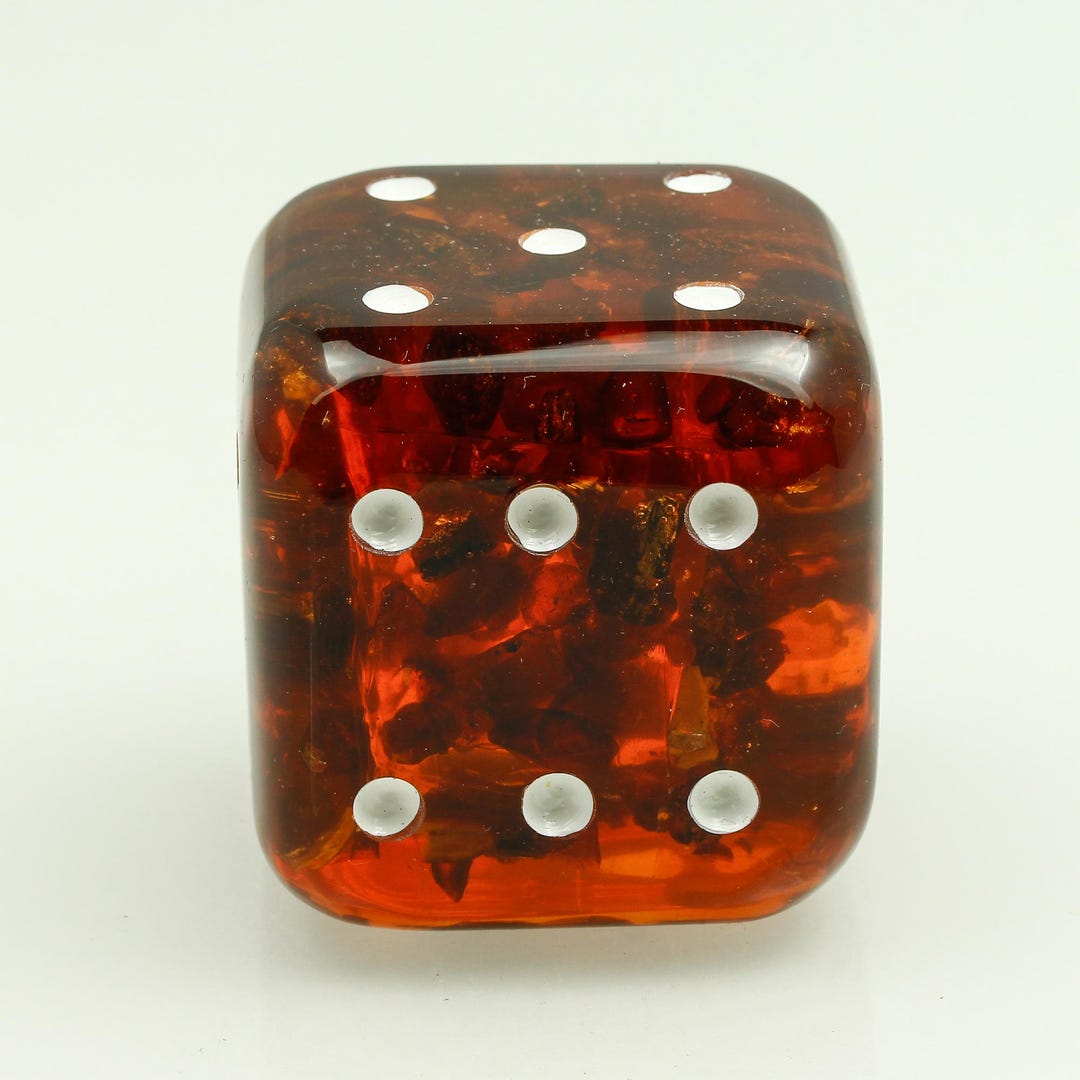 World's Largest Amber Dice – Handmade Lithuanian Amber & Resin D20 ...