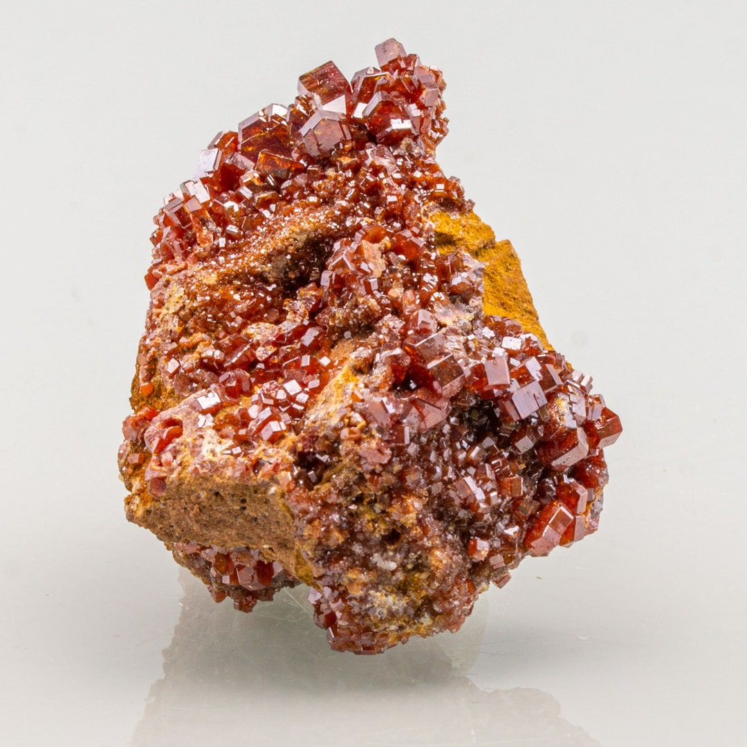 Phenomenal! Red Blood! Vanadinite Crystal on Matrix, Mibladen, Morroco ...