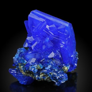 Top! Beautiful! Electric Blue CHALCANTHITE Like TANZANITE on Matrix ...