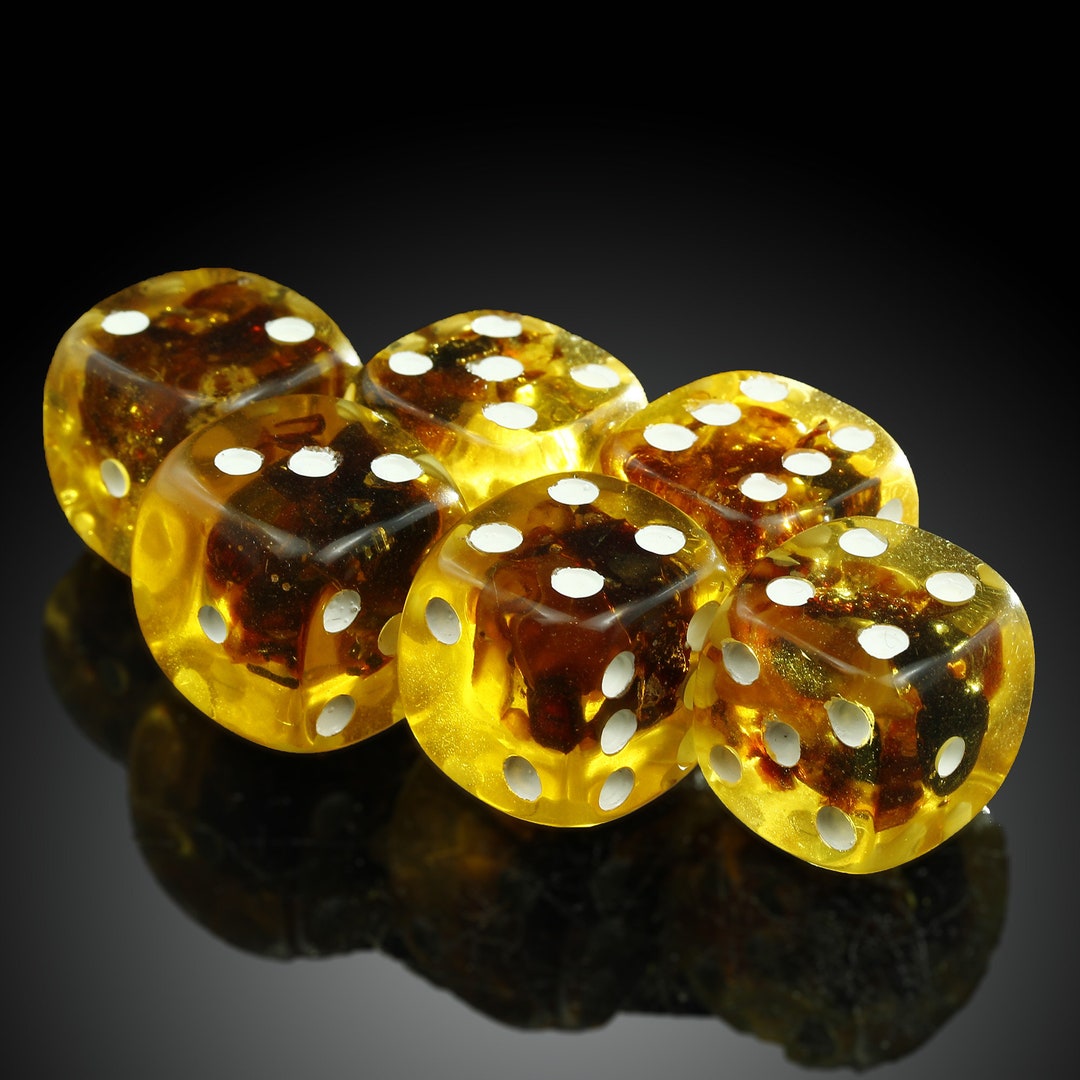 Unique Amber Dice – A Masterpiece of Nature and Tradition - Handcrafted ...