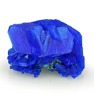 Top! Beautiful! Electric Blue CHALCANTHITE Like TANZANITE on Matrix ...