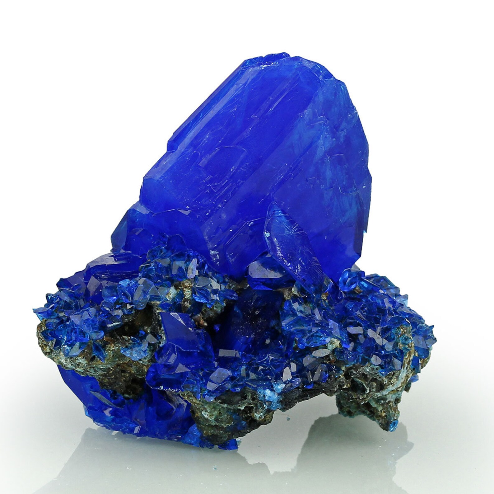 Top Beautiful Electric Blue CHALCANTHITE Like TANZANITE on Matrix From ...